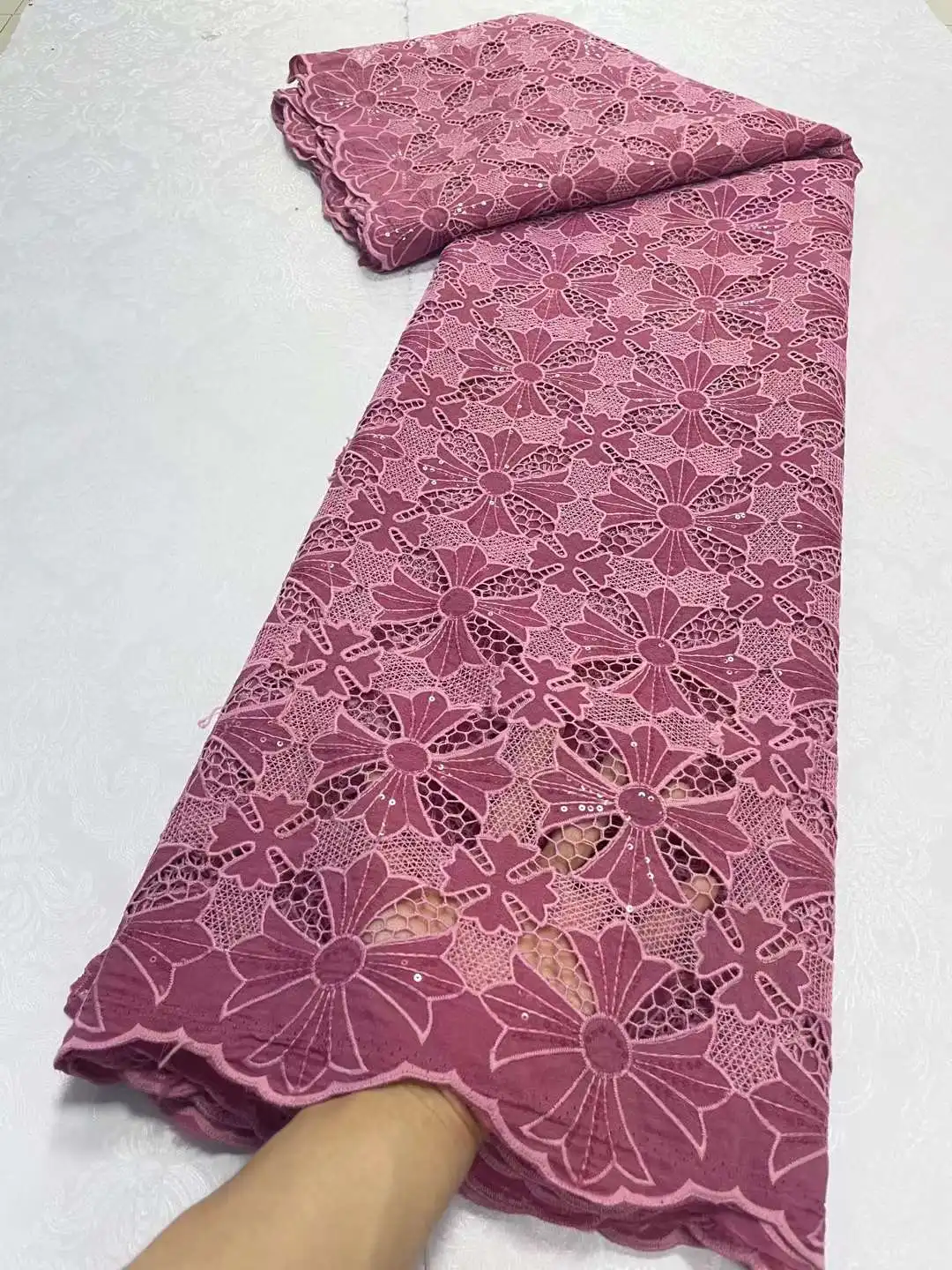 Onion-African-Guipure-Cord-Lace-Fabric-2023-Pure-Color-Nigerian-Water ...