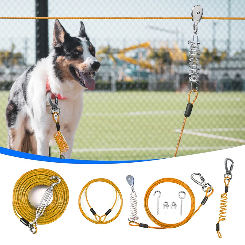 Dog-Leash-Running-Rope-for-Yard-Dog-Toy-100-164ft-Rope-Zip-Line-10ft ...