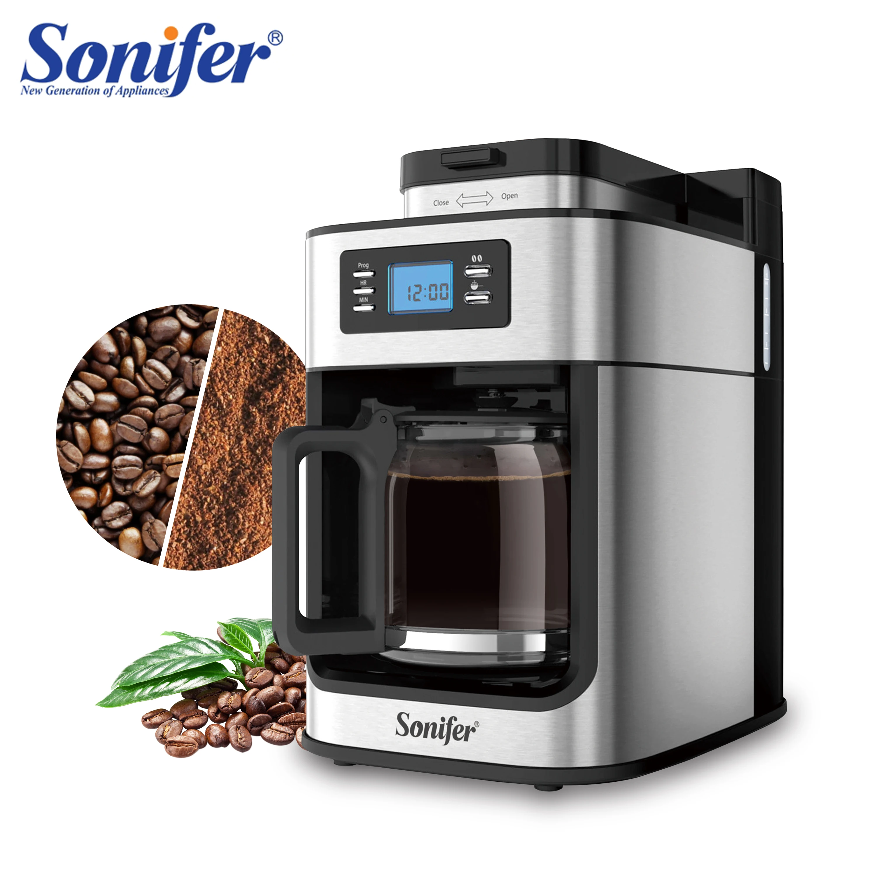 2 In1 Drip Coffee Machine Apply To Ground&Beans Home Appliances ...