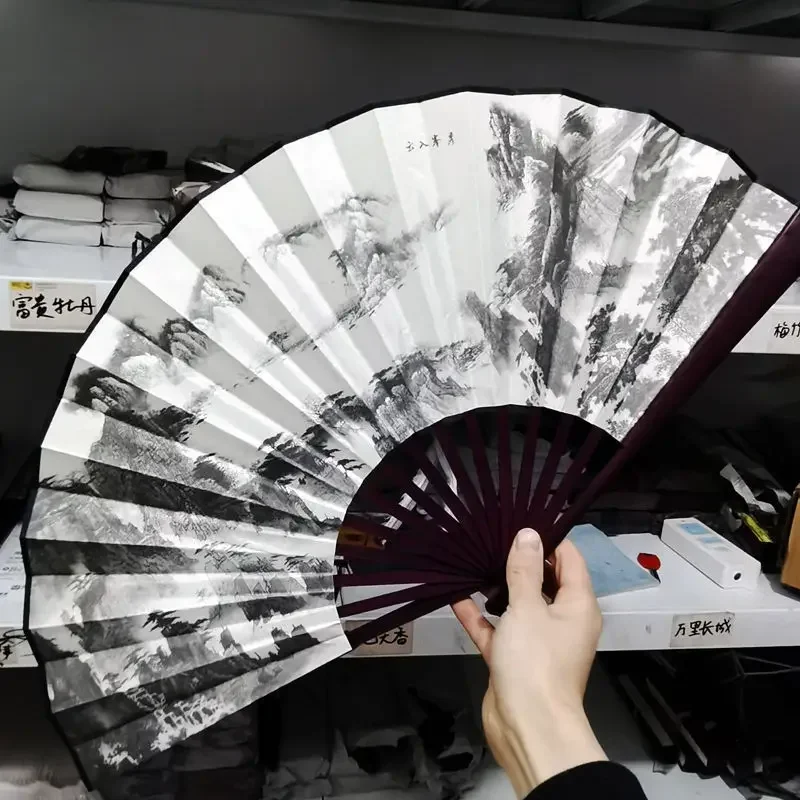 1Pc-Chinese-Style-Retro-Folding-Silk-Fan-Ancient-Style-Silk-Cloth ...