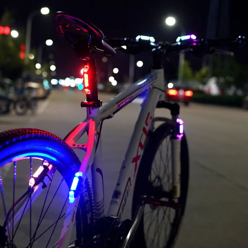 5-LED-Bike-Light-High-brightness-4-Modes-Taillight-MTB-Bicycle-Rear ...