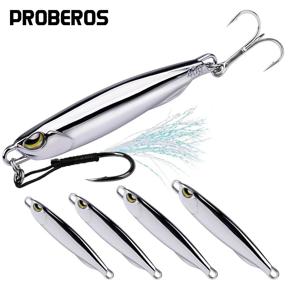Metal Jig Bait 15g 20g 30g 40g Mackerel Artificial Hard Fish Lure ...