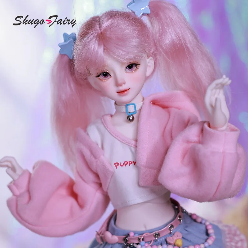 Shugafairy Rapunzel BJD Doll 1/4 Fullset Warm Winter Bright Pink ...