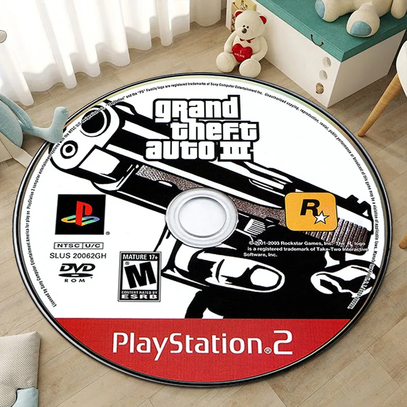 CD living room round rugs custom rugs play game mat carpet bedroom ...