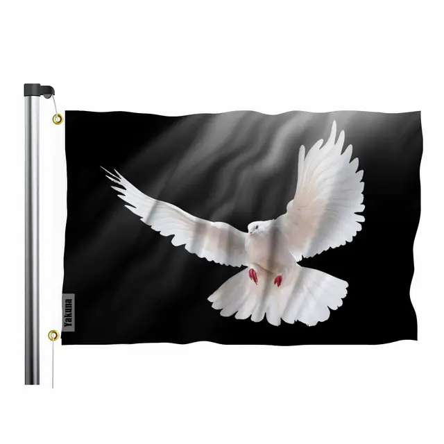 PEACE Flags Pigeon Banner LOGO Pattern Flag Symbolizes World Peace and ...