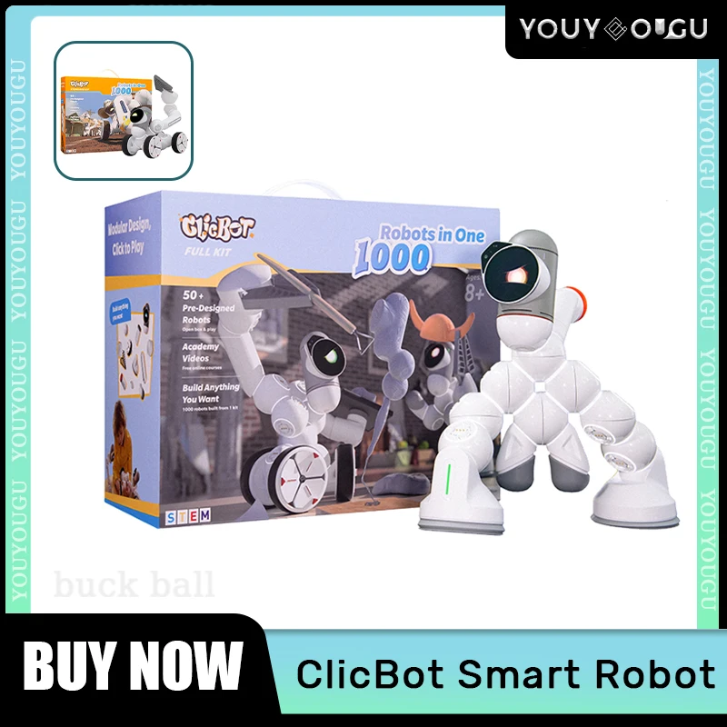 Clicbot-Robot-Intelligent-Kids-Puzzle-Toys-Ai-Smart-Program-Modular ...