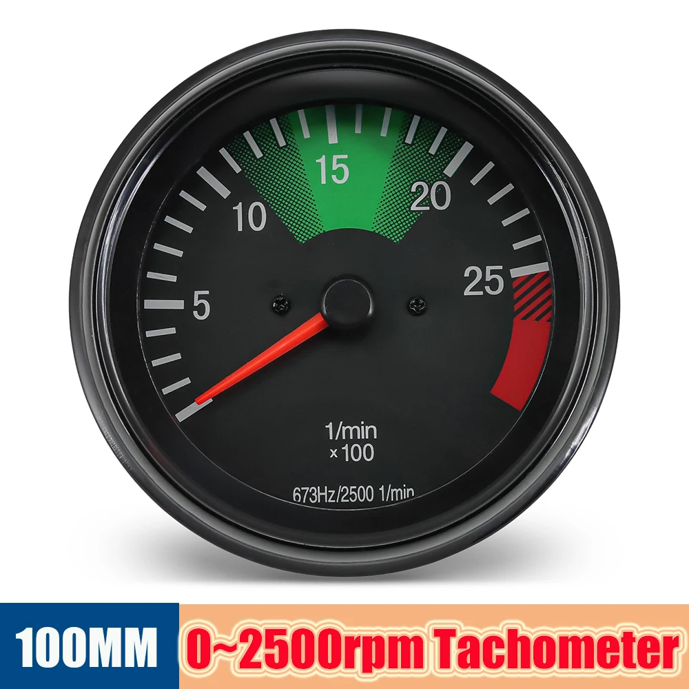 100MM Heavy Truck Gauge Digital Tachometer 0~2500rpm For Mercedes Car ...