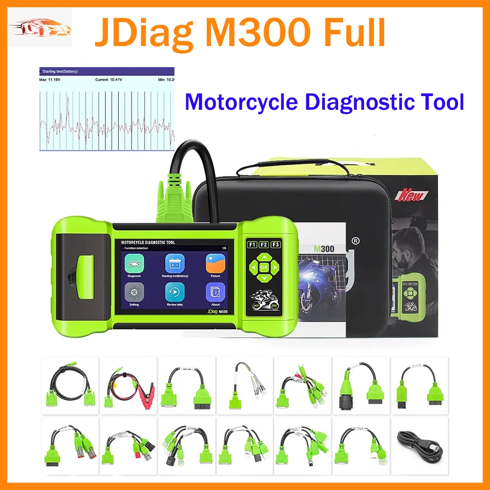 JDiag-M300-Full-OBD2-Diagnostic-Scanner-Tools-Clear-Fault-Code-Print ...