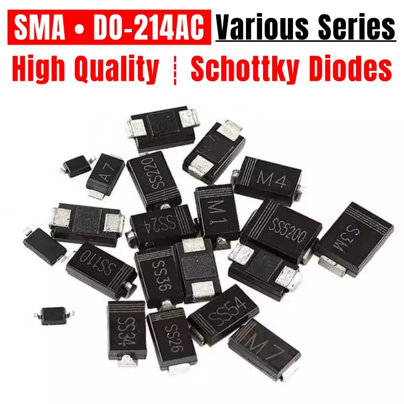 20PCS-SBD-Schottky-Barrier-Diode-US1A-US1B-US1D-US1G-US1J-US1K-US1M ...