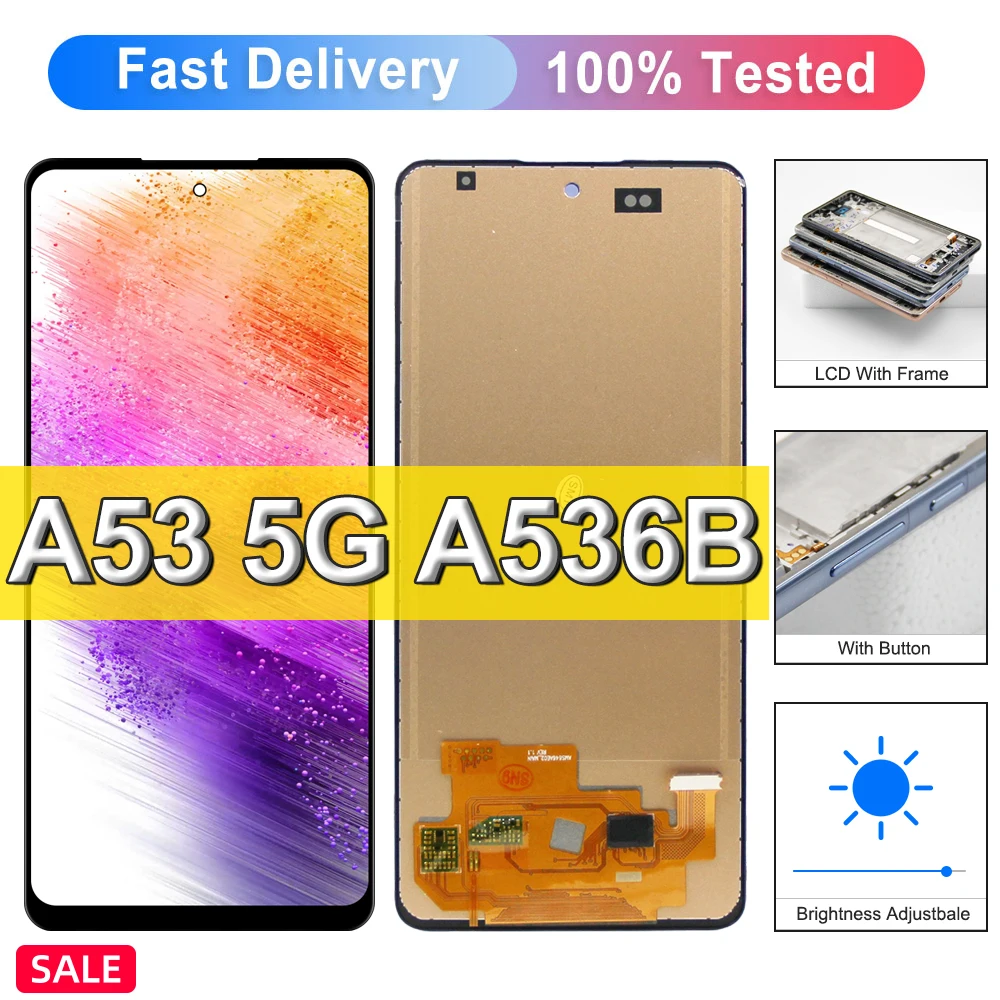 100-Tested-For-Samsung-Galaxy-A53-5G-LCD-Display-With-Frame-Panel-Touch ...