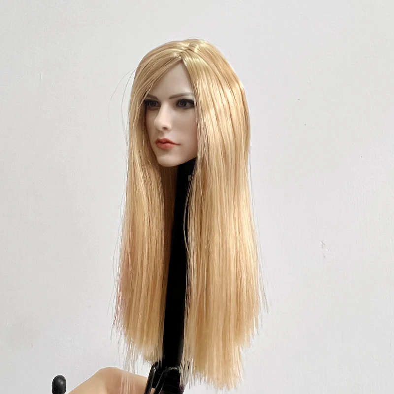 1/6 Scale Female Head Carved Singer Avril Ramona Lavign Suntan Skin ...