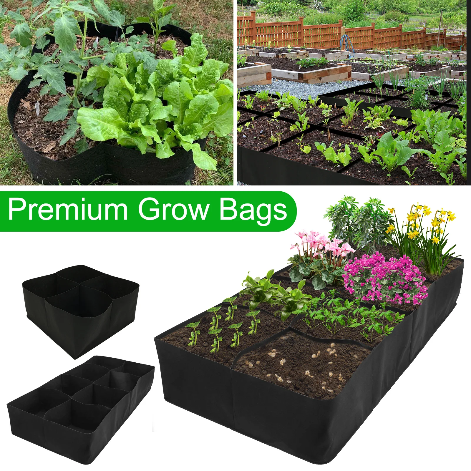 Garden-Raised-Planting-Bed-4-8-Grids-Reusable-Fabric-Raised-Garden-Bags ...