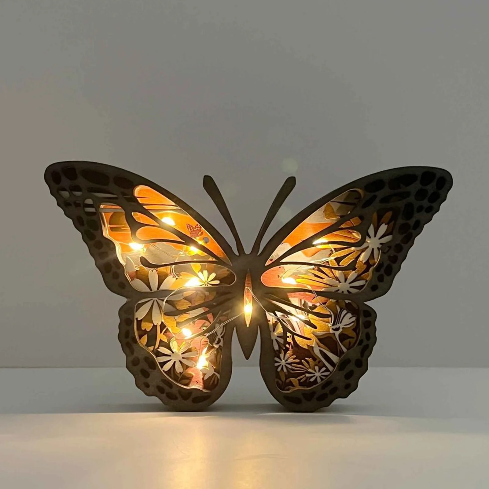 Wooden Animal Table Lamp | Animal Table Lamp Decor | Wood Carving Table ...