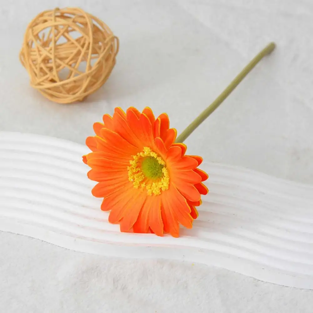 Gerbera-Artificial-Flores-com-Caule-para-Casa-Gerbera-Artificial-de ...