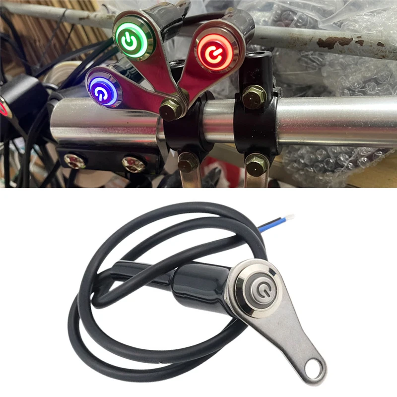LED-Motorcycle-Switch-ON-OFF-Handlebar-Mount-Aluminum-Alloy-Waterproof ...