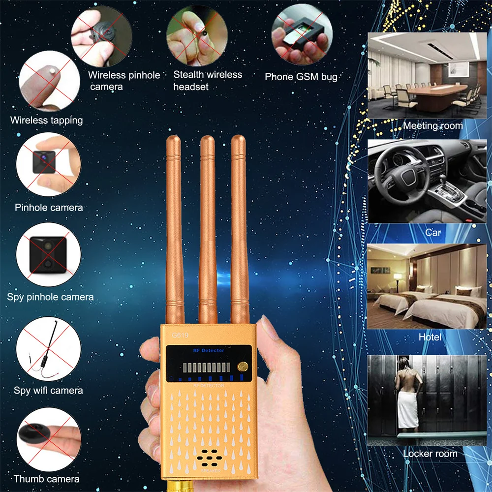 G619-Professional-Wireless-CDMA-RF-Signal-Detector-GSM-Bug-GPS-Tracker ...