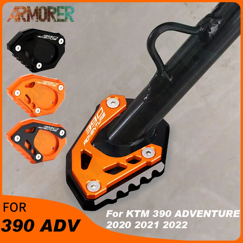 390 Adventure Motorcycle Accessories Cnc Kickstand Side Stand Extension Pad For Ktm 390 Adv ...