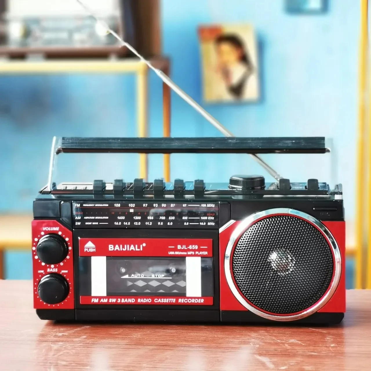 Retro-Desktop-Cassette-Recorder-Player-Am-Fm-Sw-Radio-Portable-Auto ...