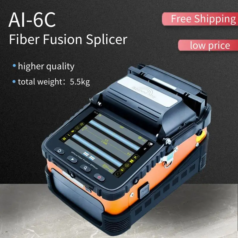 Free Shipping Signalfire AI-6C+ 8S Splicing 18S Heating Automatic FTTH ...