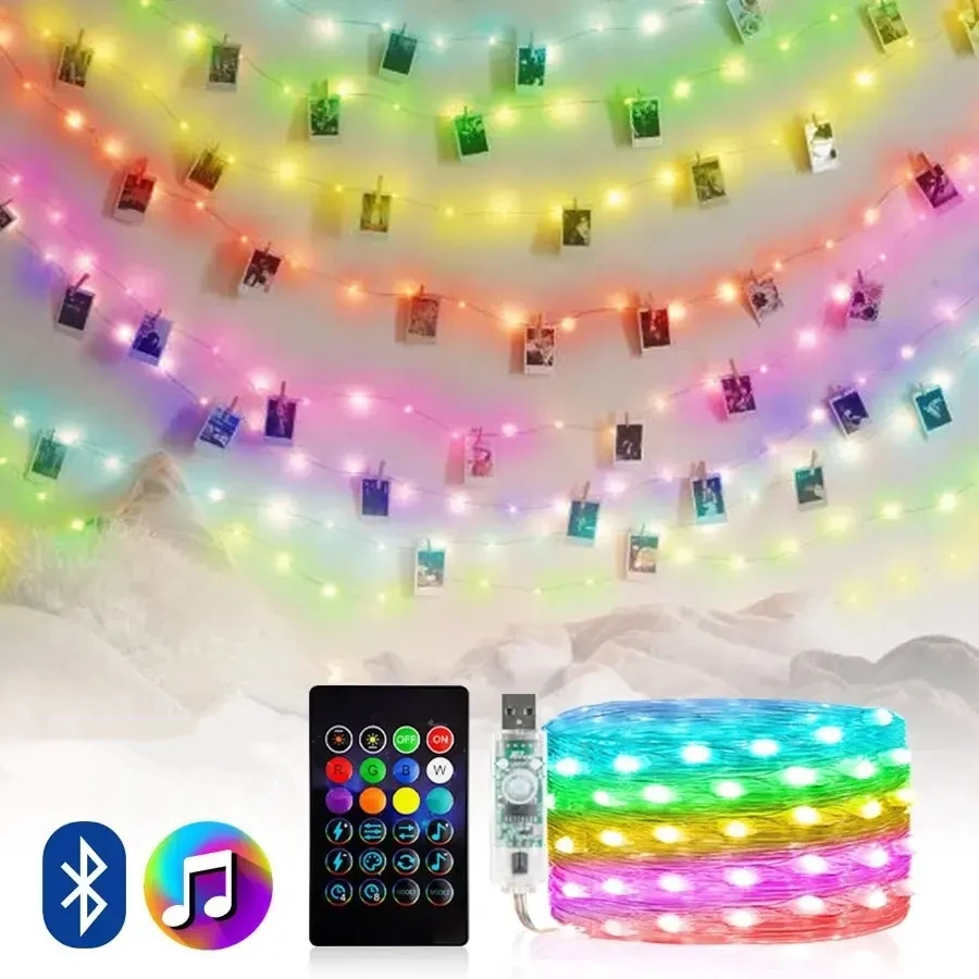 USB-Christmas-Lights-Decoration-New-Year-Garland-Led-Fairy-String ...