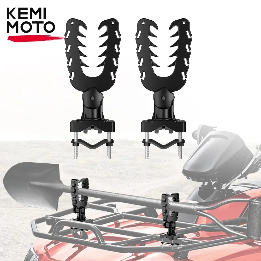 Round/Square Bar ATV UTV Gun Bow Rack Mount Holder Motorcycle Motorbike ...