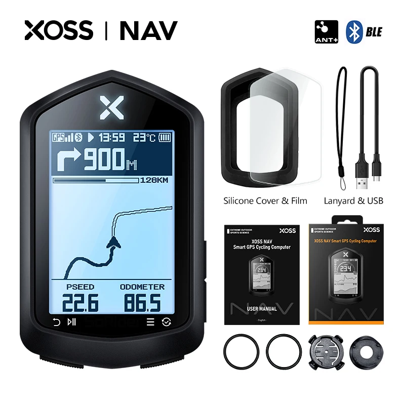 XOSS-NAV-GPS-Bike-Computer-Store-Cycling-Bicycle-Sensors-Heart-Rate ...