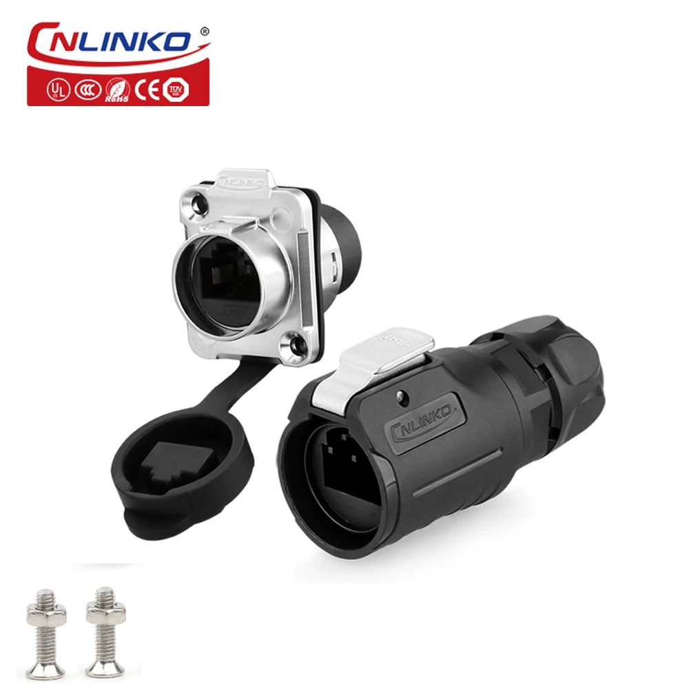 Cnlinko Manufacture M16 Panel Mount RJ45 Connector Male Plug Female ...