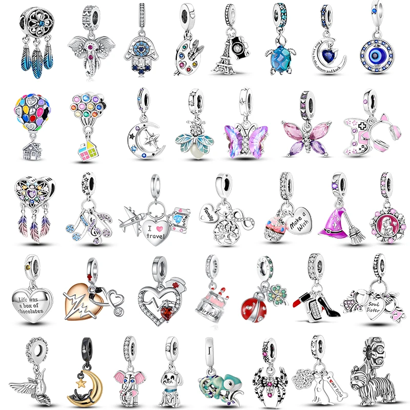 Hot-Charms-Fit-Pendant-925-Sterling-Silver-Original-Bracelets-Luminous ...