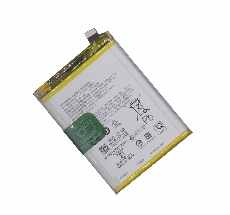 1x batería de teléfono BLP807 de 5000mAh 19.35Wh para OPPO Realme 7 Q2 ...
