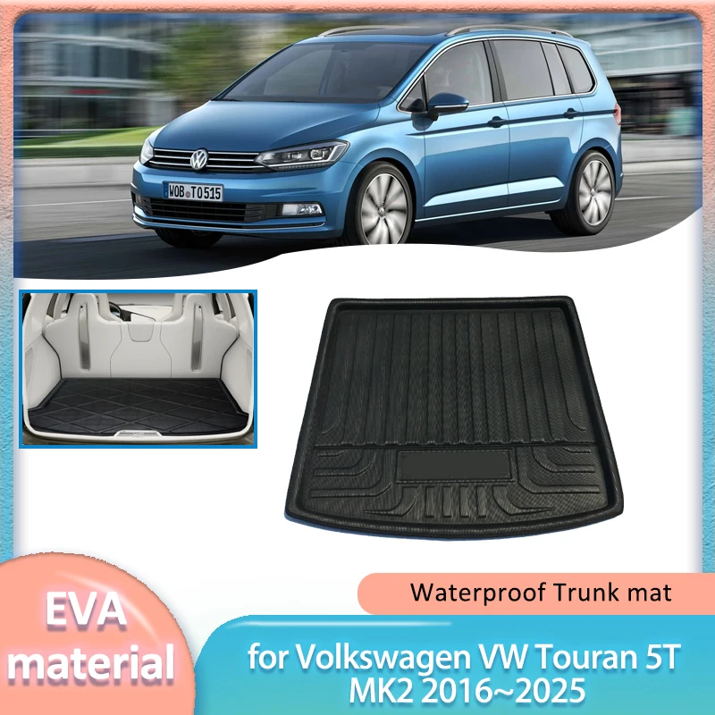 Para Volkswagen VW Touran 5T MK2 2016 ~ 2025 alfombrilla para maletero ...