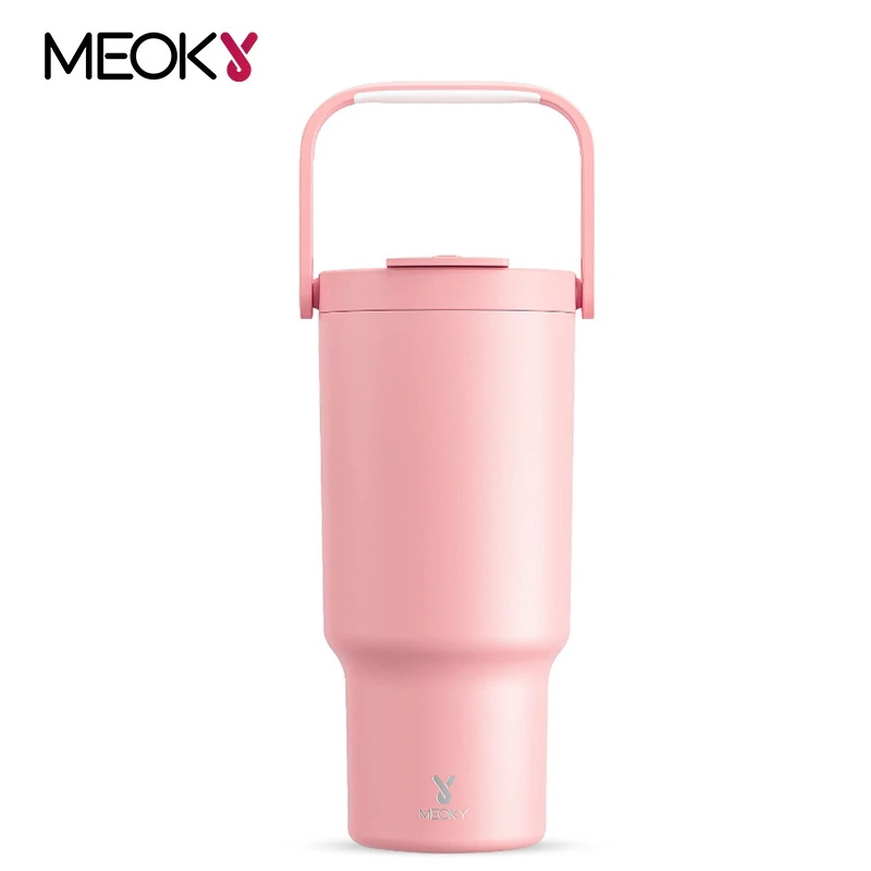 Meoky-32oz-946ml-Tumbler-With-Handle-Solid-Color-Tumbler-With-Lids ...