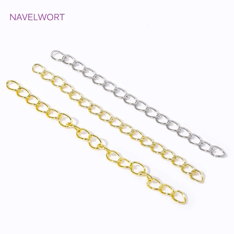 18K-Gold-Plated-Extension-Chain-Brass-Metal-Extended-Chains-Tail-Chain ...