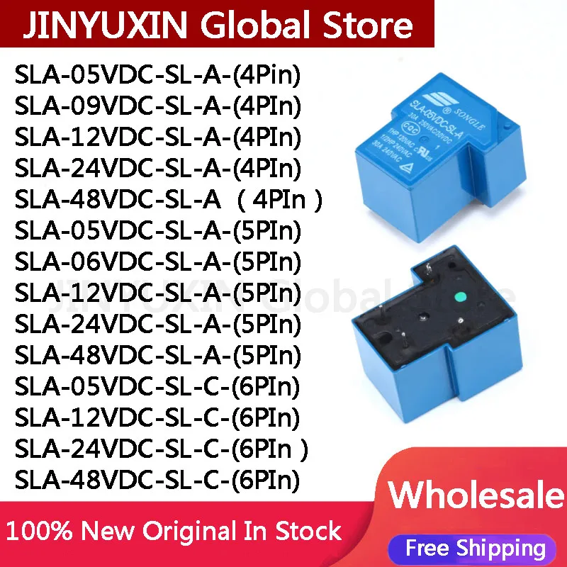 5Pcs SLA-05VDC-SL-A SLA-09VDC-SL-A SLA-12VDC-SL-A SLA-24VDC-SL-A SLA ...