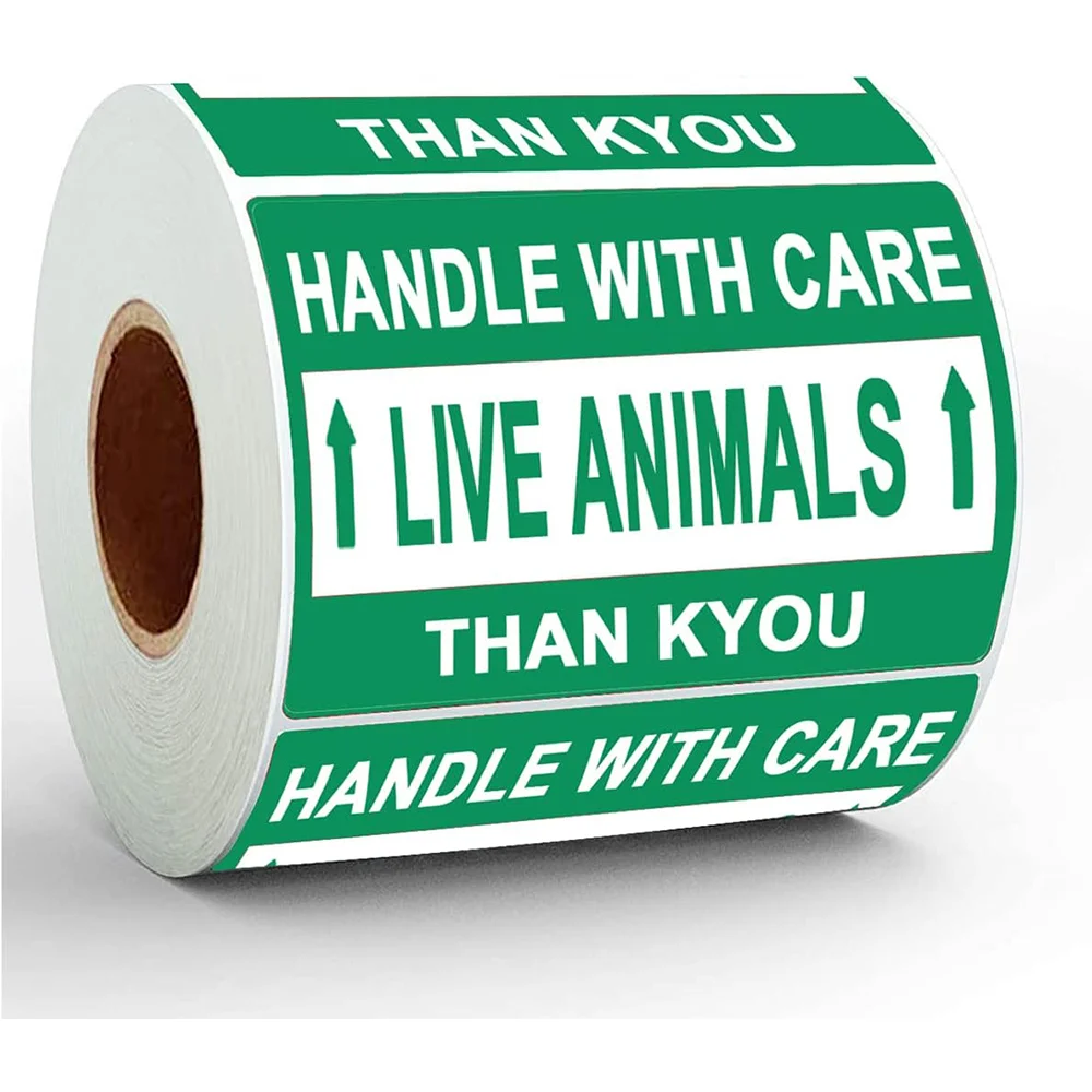 250-Pcs-Live-Animal-Shipping-Labels-Please-Handle-with-Care-Stickers-2 ...