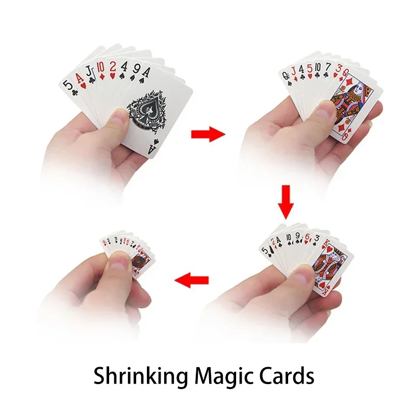 Shrinking Cards Magic Tricks Card Disappearing Big To Small Cards Stage ...