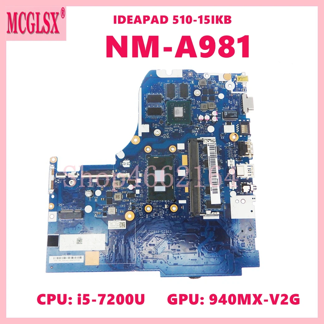 NM-A981 With i5-7200U CPU 940MX-V2G GPU 4GM-RAM Mainboard For Lenovo ...