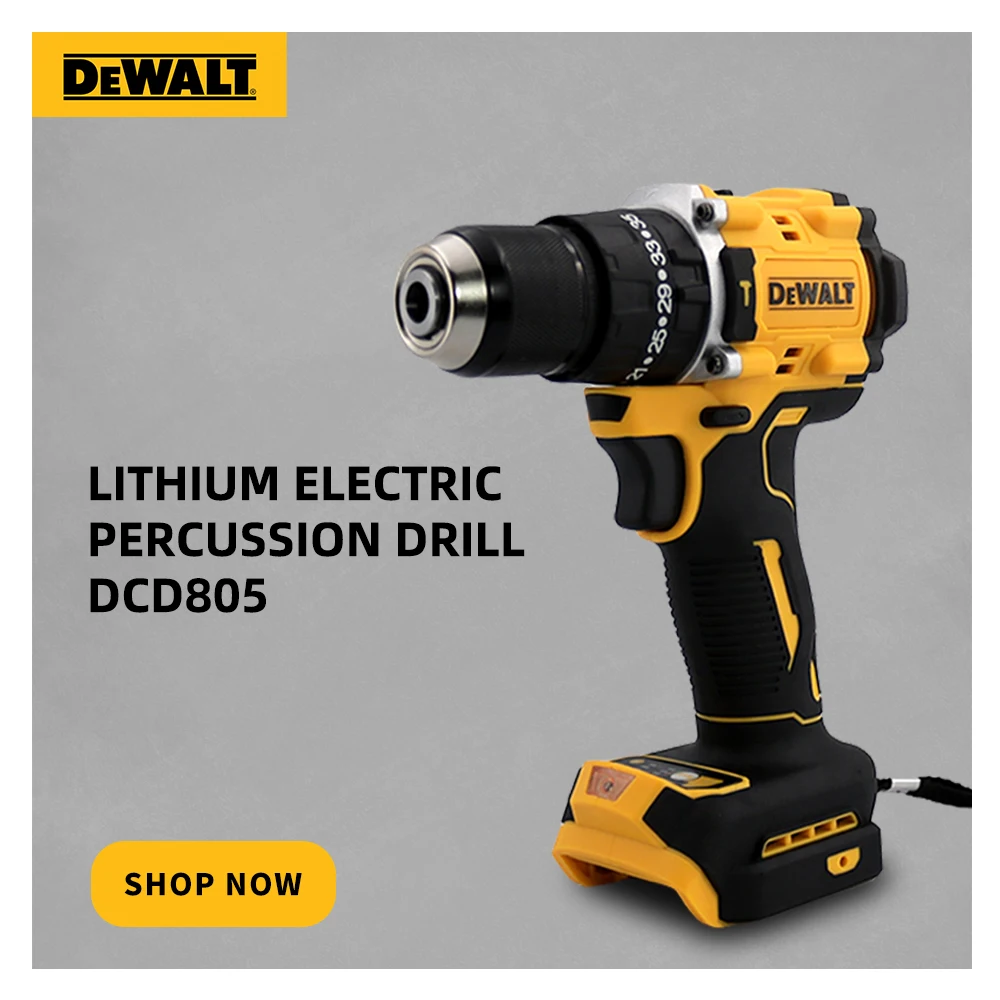 DeWalt-DCD805-20V-Brushless-Cordless-Impact-Drill-1-2-Rechargeable ...