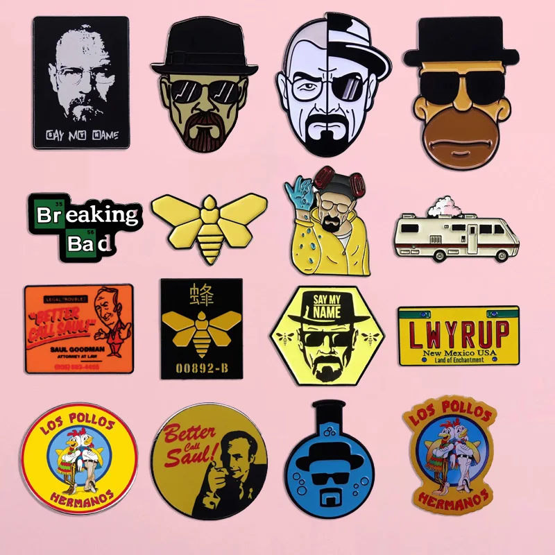 Classic-TV-Series-Breaking-Bad-Enamel-Pin-Men-s-Backpack-Pin-Metal ...