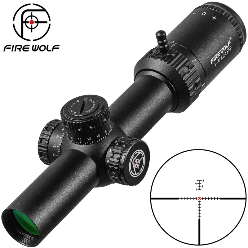 FIRE-WOLF-FFP-1-6X24-IR-Scope-Compact-Hunting-Scope-Tactical-Rifle ...