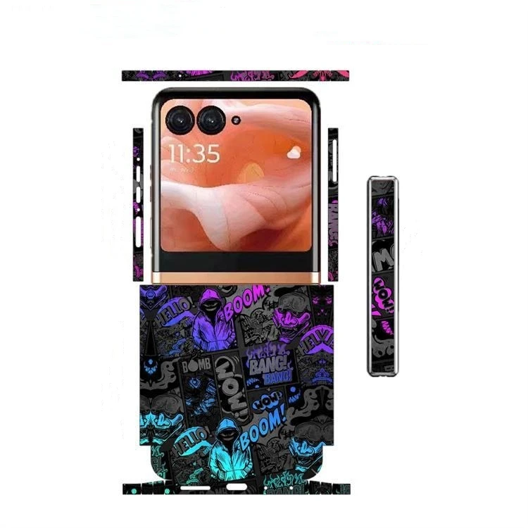 Colorful-Anti-Scratch-Phone-Skin-For-Motorola-Razr-40-50-Ultra-Back ...