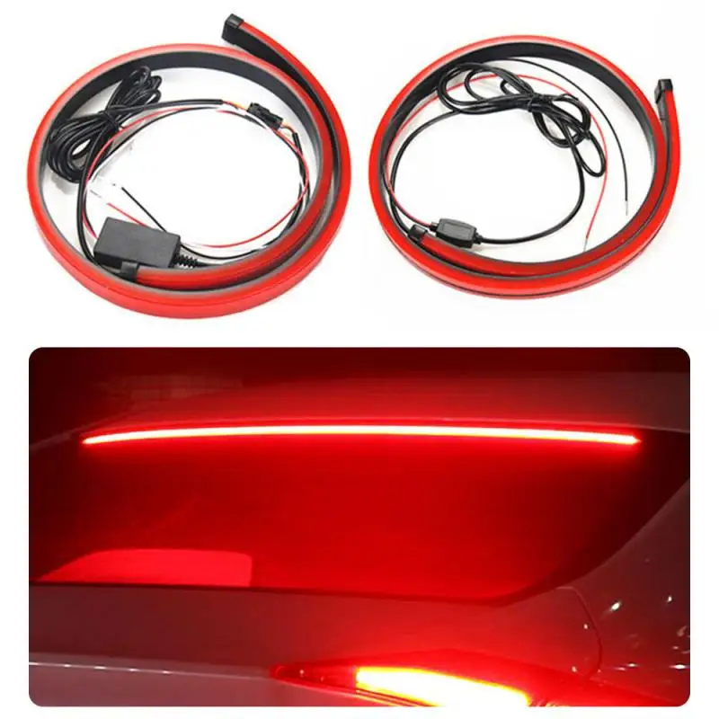 1Pc-90cm-100cm-Red-Flexible-LED-Car-Brake-Stop-Light-Strip-Multi-mode ...
