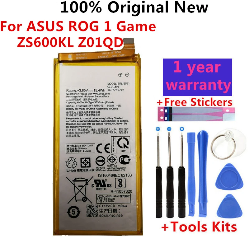 100-Original-High-Capacity-C11P1801-ZS600KL-Z01QD-Phone-Battery-For ...