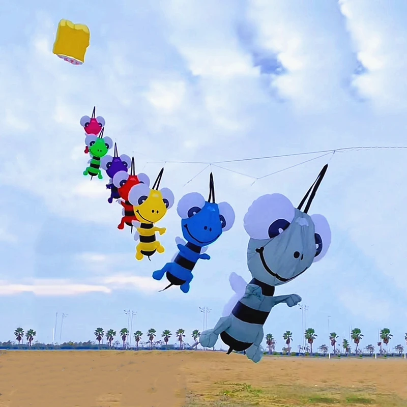 Free-shipping-3d-kites-shows-bee-kite-pendant-soft-kites-nylon-kite ...