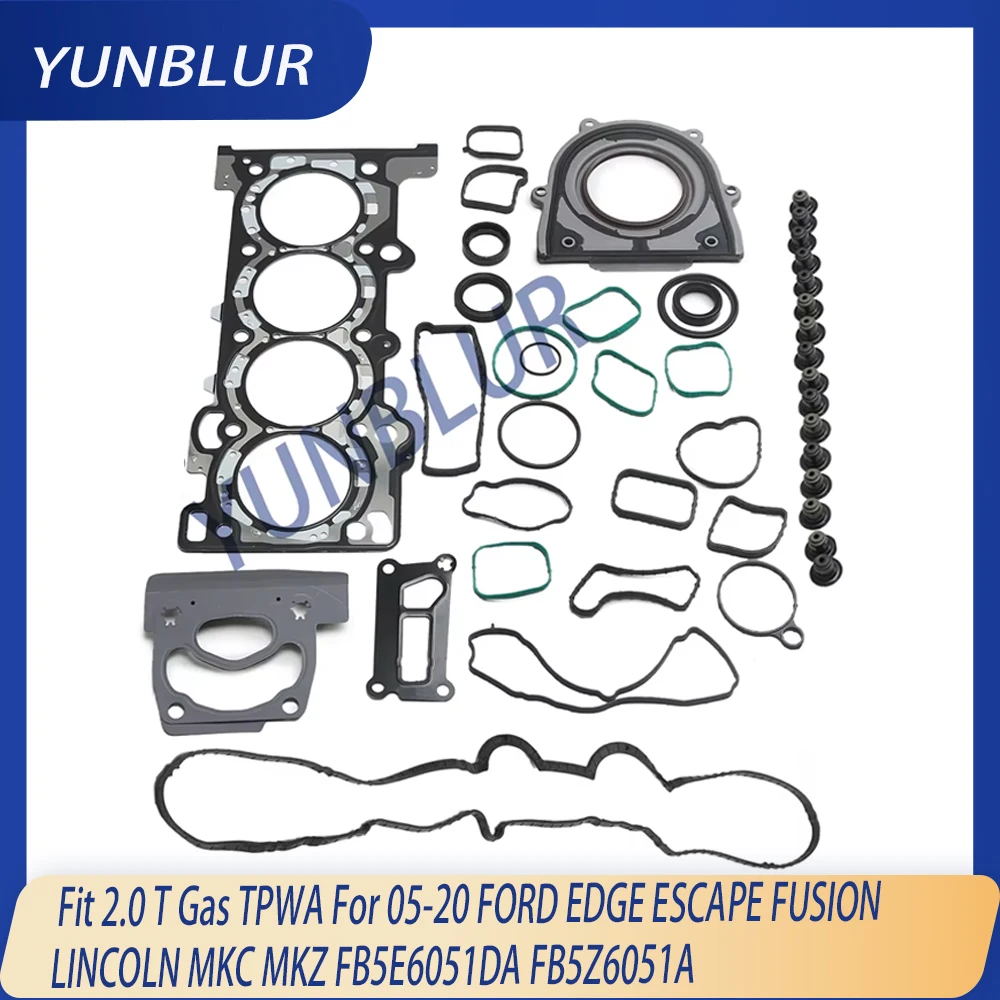 Engine Cylinder Head Full Gasket Set Fit 2.0 T Gas TPWA For 15-20 FORD ...
