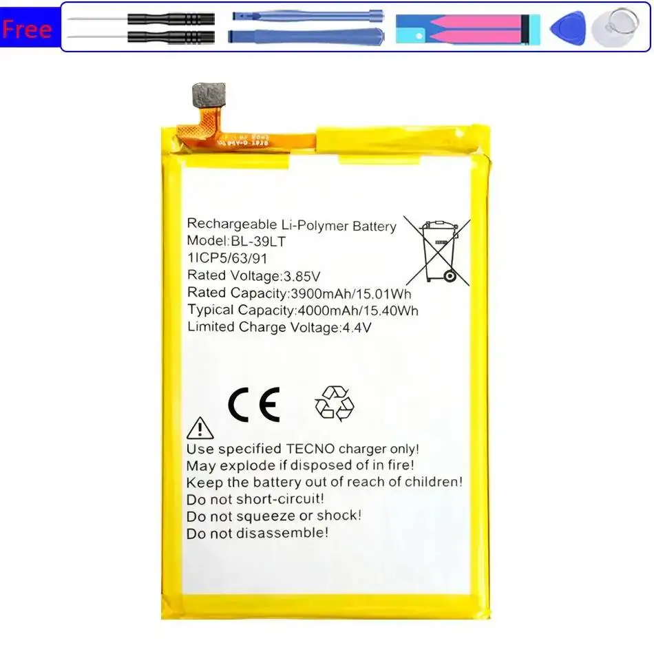 For Tecno BL-39LT KA7 LC7 Pop 2 6 7 12 Spark GO Power 4 7T 8 16 Camon ...