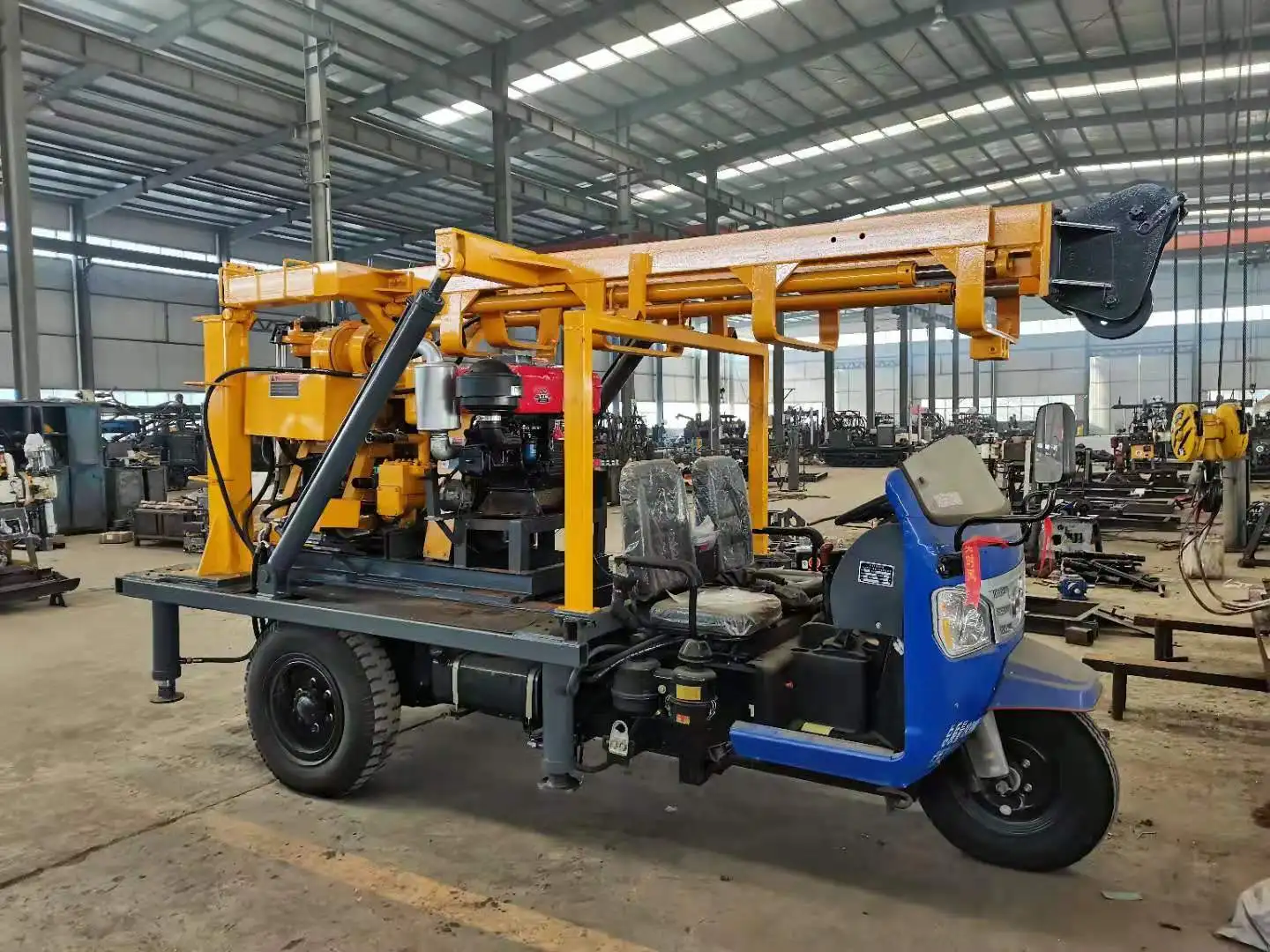 Customized-Three-Wheel-Truck-Mounted-Water-Well-Drilling-Rig ...