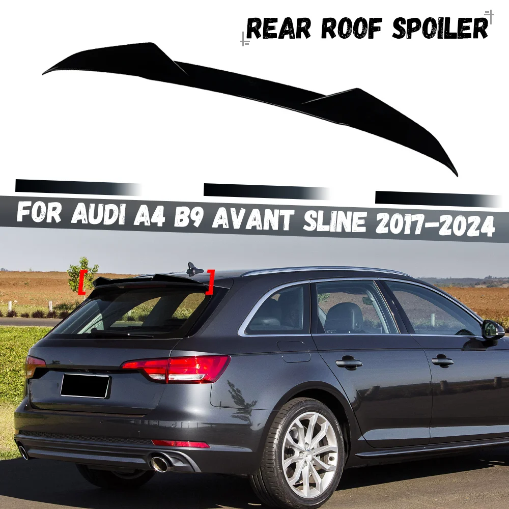 Rear Wing Spoiler Car Roof Trunk Wing Fixed Wind Wing For Audi A4 B9 ...