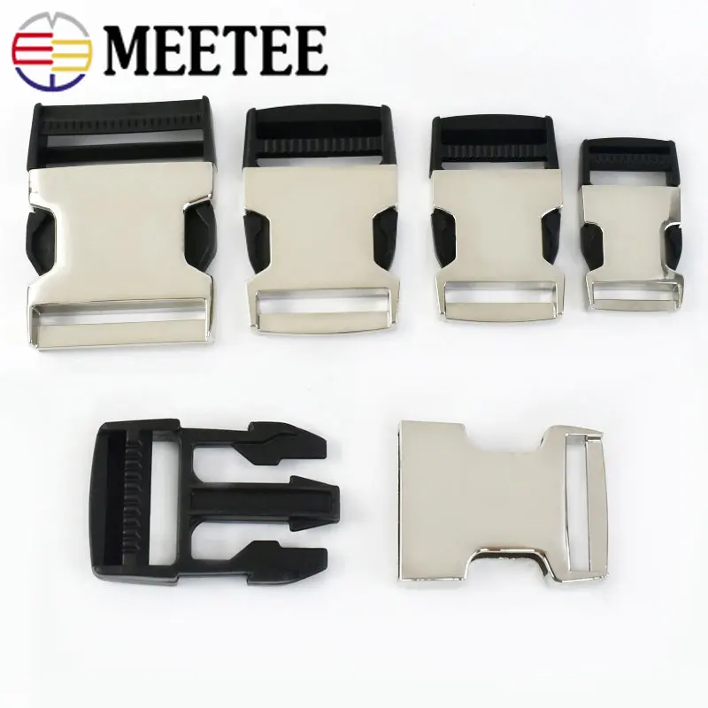 4-10Pcs-25-50mm-Backpack-Strap-Side-Release-Buckle-Bag-Webbing-Adjust ...