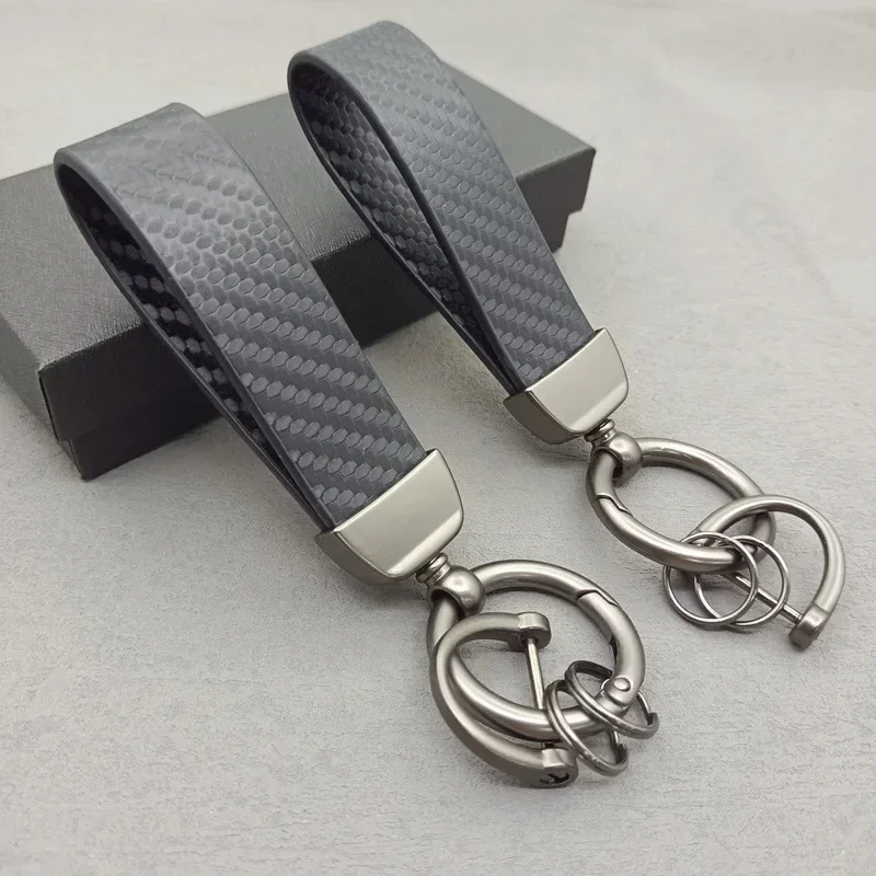 Carbon-Fiber-Car-Key-Chain-Keyring-For-Audi-BMW-Mercedes-Benz-Ford ...