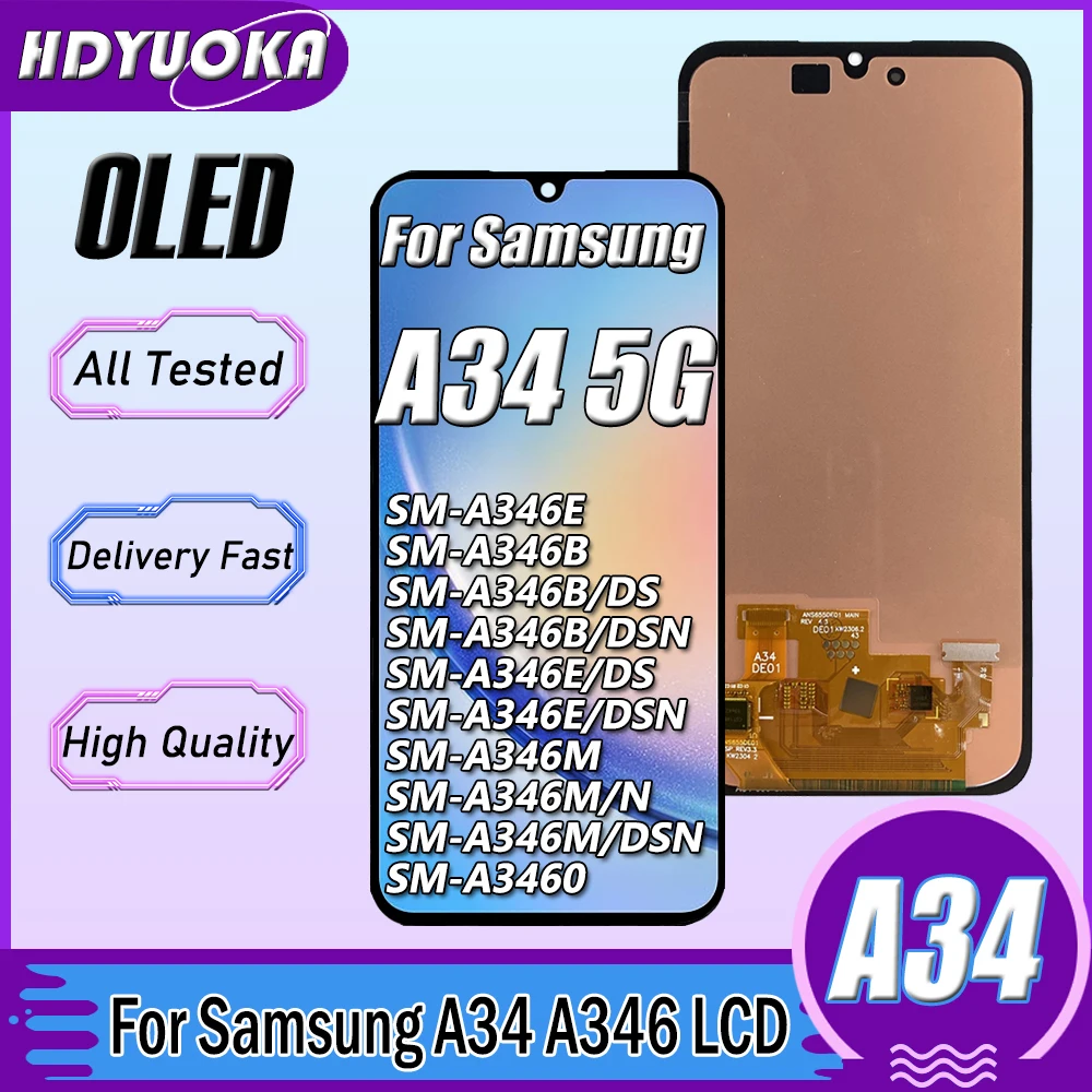 6-6-OLED-LCD-For-Samsung-A34-5G-A346B-A346E-A346M-Lcd-Display-With ...